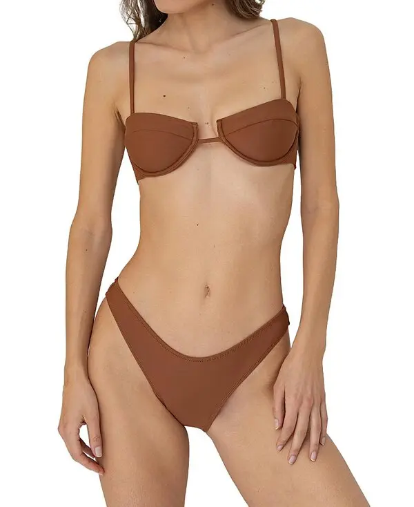 BRIGHT SWIMWEAR Lola Bikini Top - Brown