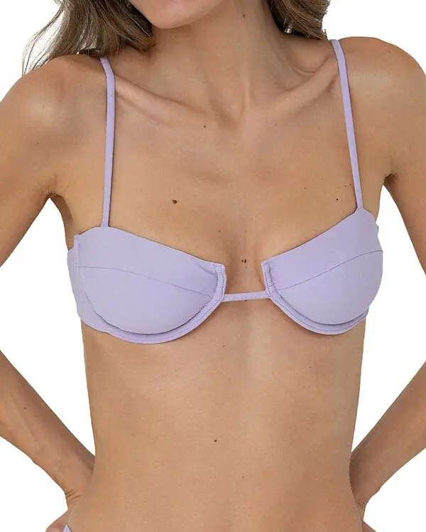 BRIGHT SWIMWEAR Lola Bikini Top - Lilac