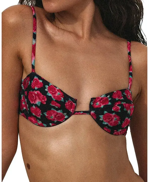 BRIGHT SWIMWEAR Lola Bikini Top - Rosebud