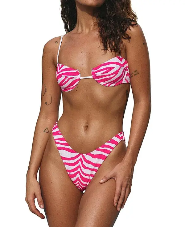 BRIGHT SWIMWEAR Lola Bikini Bottom - Sweet Safari