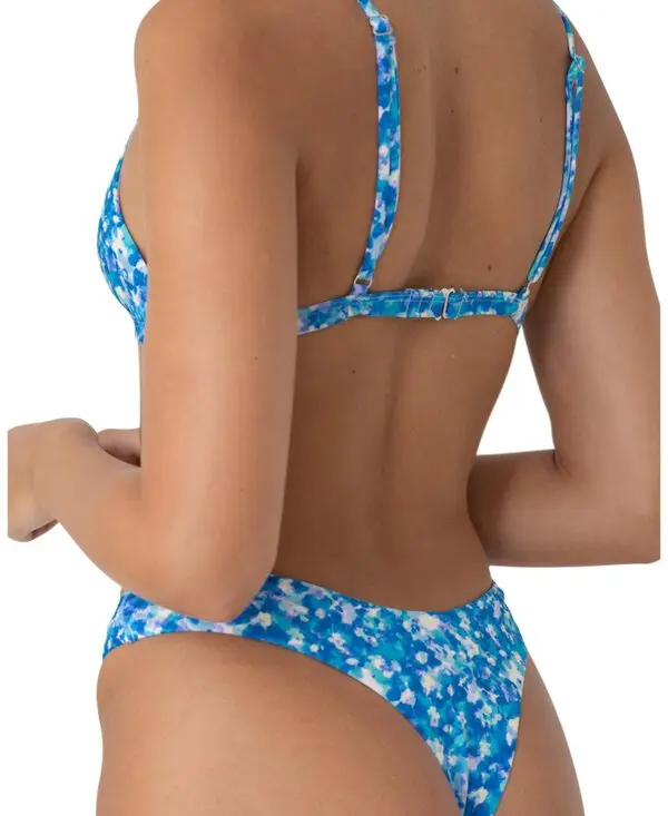BRIGHT SWIMWEAR Bali Bikini Top - Aqua Floral