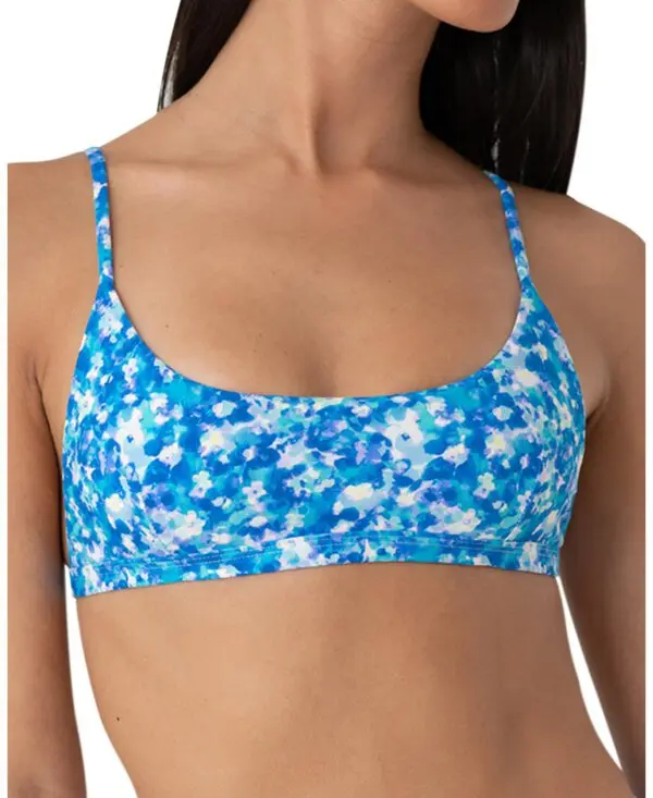 BRIGHT SWIMWEAR Bali Bikini Top - Aqua Floral