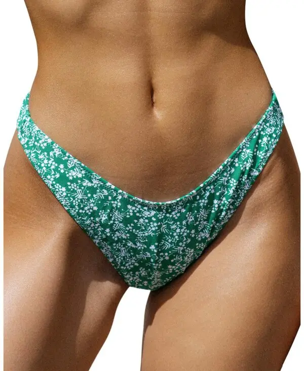 BRIGHT SWIMWEAR Capri Bikini Bottom - Peppermint