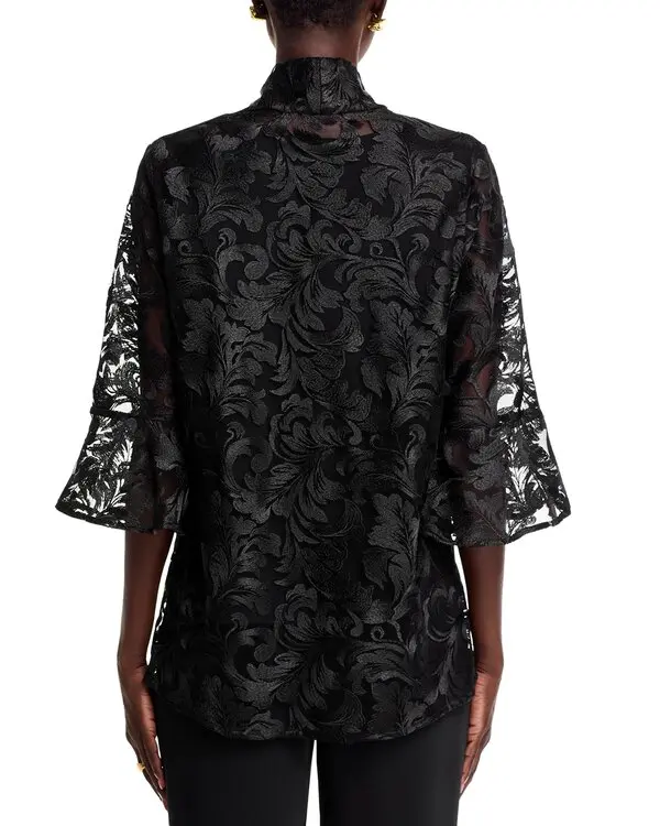 Caroline Rose Bella Lace Draped Cardigan
