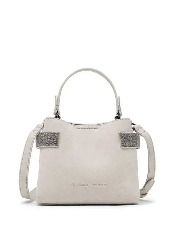 Brunello Cucinelli Small Essence Tote Bag - Grey