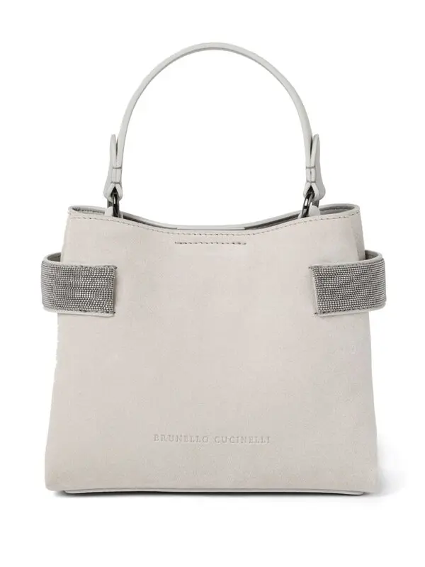 Brunello Cucinelli Small Essence Tote Bag - Grey