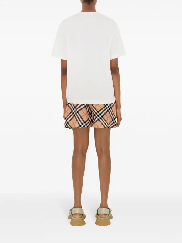 Burberry Check-print Silk Shorts