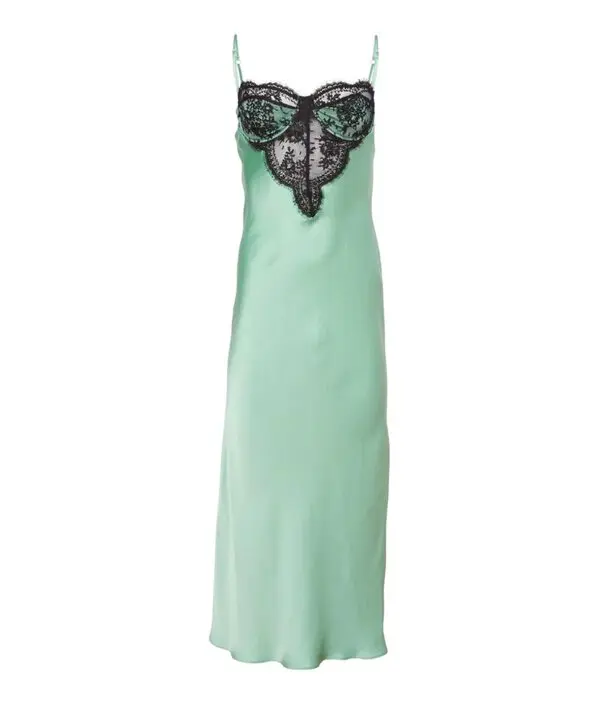 FLEUR DU MAL Frankie Lace Cupped Slip Dress
