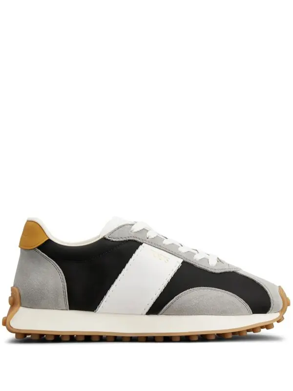TOD'S Suede-trimmed Sneakers - Grey