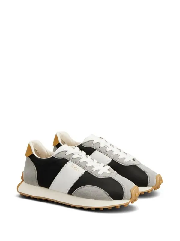 TOD'S Suede-trimmed Sneakers - Grey