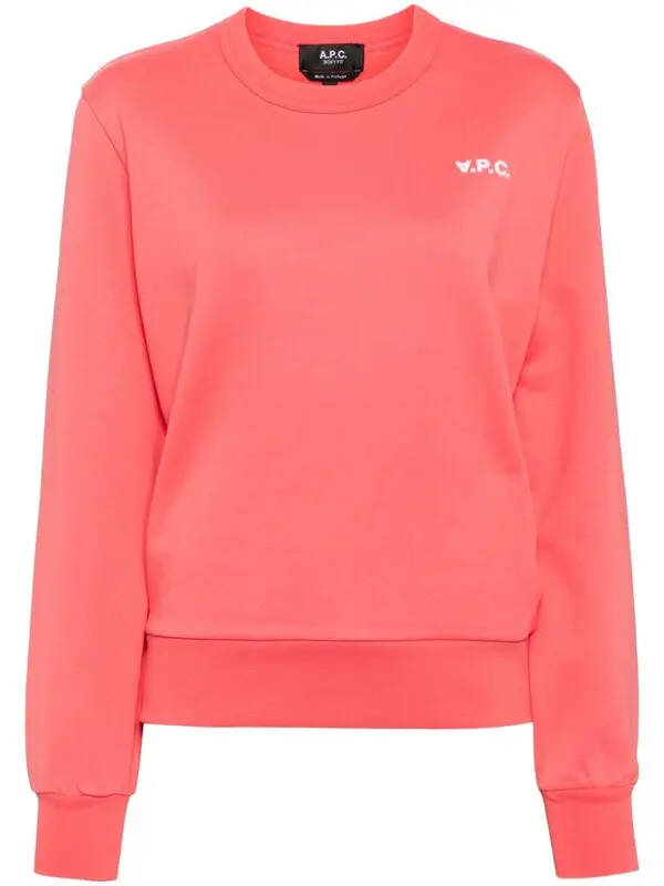 A.p.c. Logo-print Sweatshirt - Pink