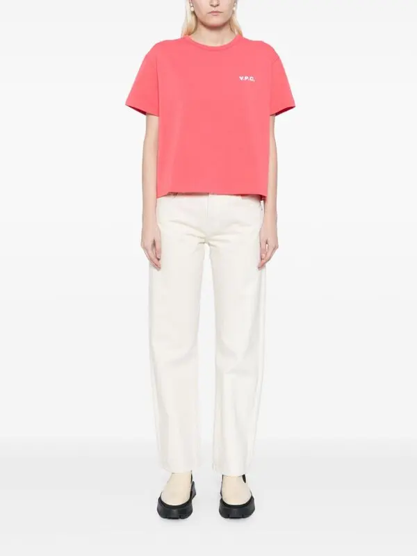 A.p.c. Boxy Cotton T-shirt - Pink