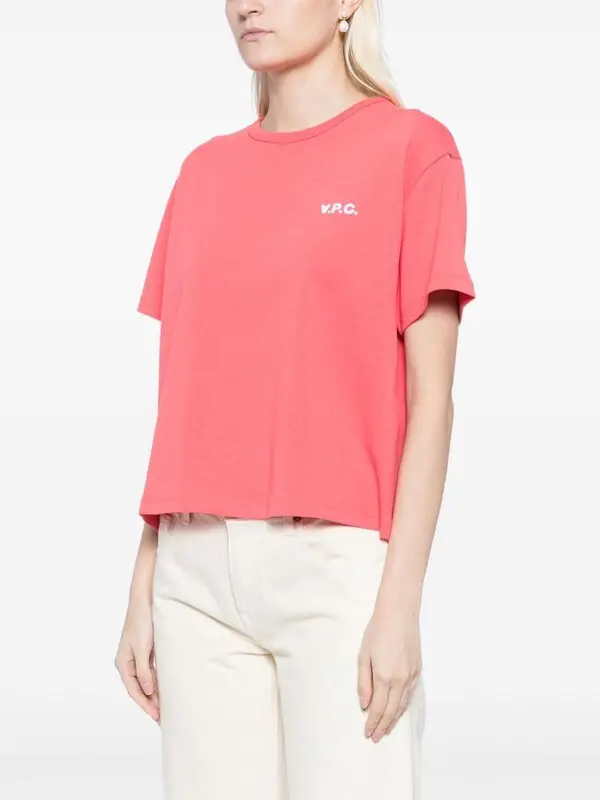 A.p.c. Boxy Cotton T-shirt - Pink