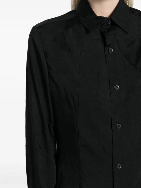 Yohji Yamamoto Panelled Crease Shirt