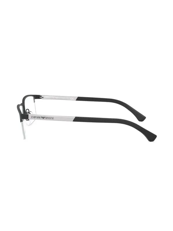 Emporio Armani Rectangle Eyeglasses - Black