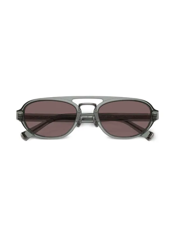 Brunello Cucinelli Oval-frame Sunglasses - Grey