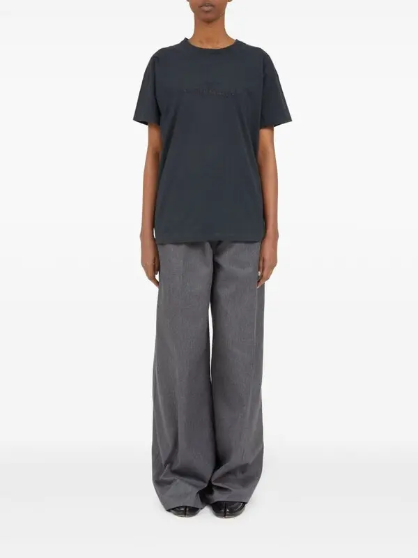 MAISON MARGIELA Embroidered Logo T-shirt - Grey