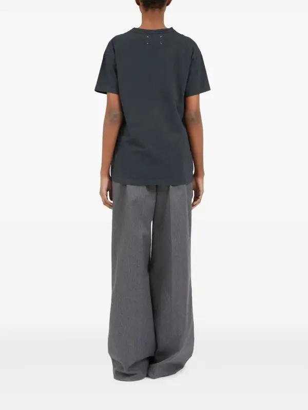 MAISON MARGIELA Embroidered Logo T-shirt - Grey