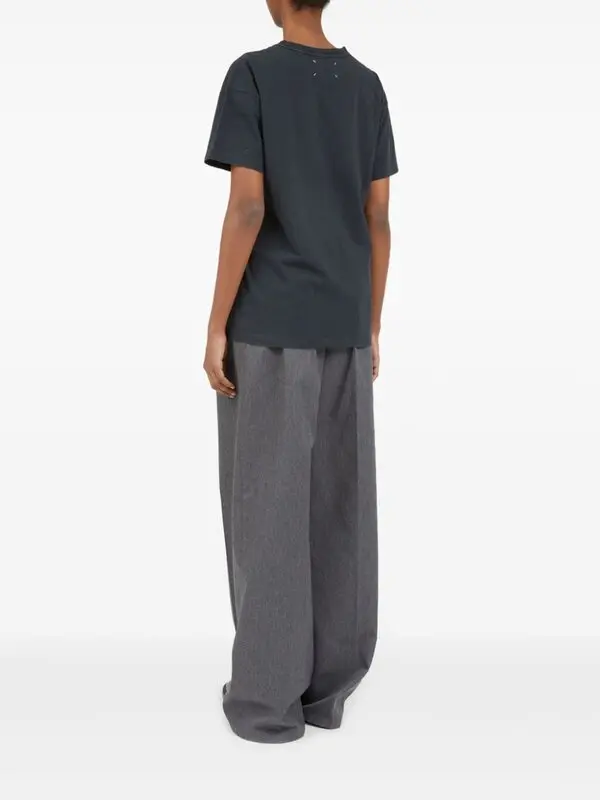 MAISON MARGIELA Embroidered Logo T-shirt - Grey