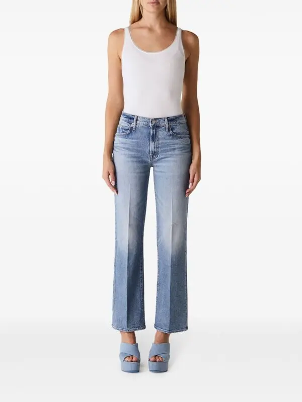 MOTHER The Kick It Wide-leg Jeans - Blue