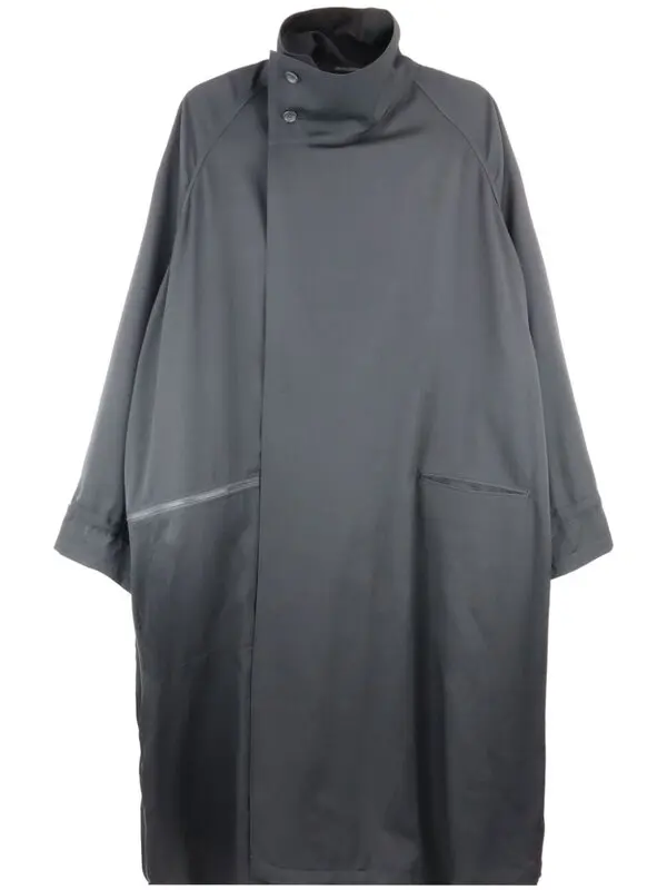 Yohji Yamamoto Cross-zipper Wool Gabardine Jacket