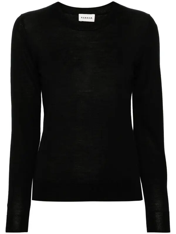P.a.r.o.s.h Fine-knit Jumper - Black