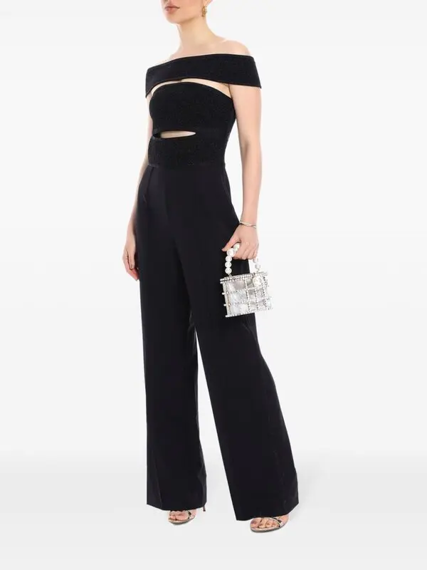Herve Leger Lila Off-shoulder Jumpsuit