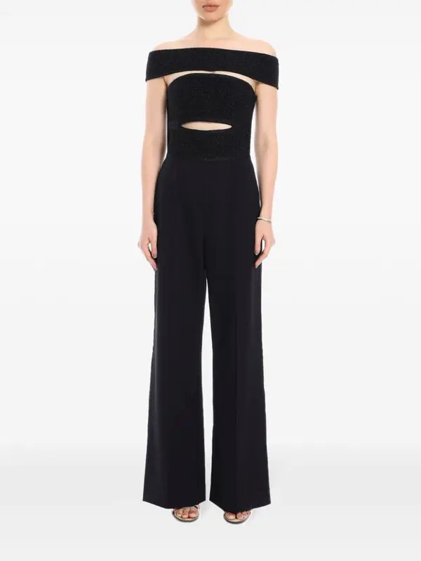 Herve Leger Lila Off-shoulder Jumpsuit