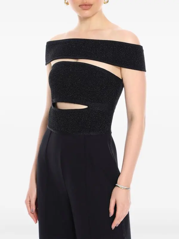 Herve Leger Lila Off-shoulder Jumpsuit