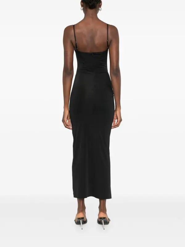 NISSA Cut-out Midi Dress - Black