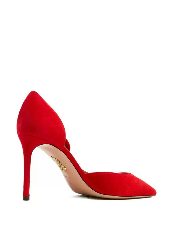 AQUAZZURA 105mm Very Bow Tie Pumps - Red