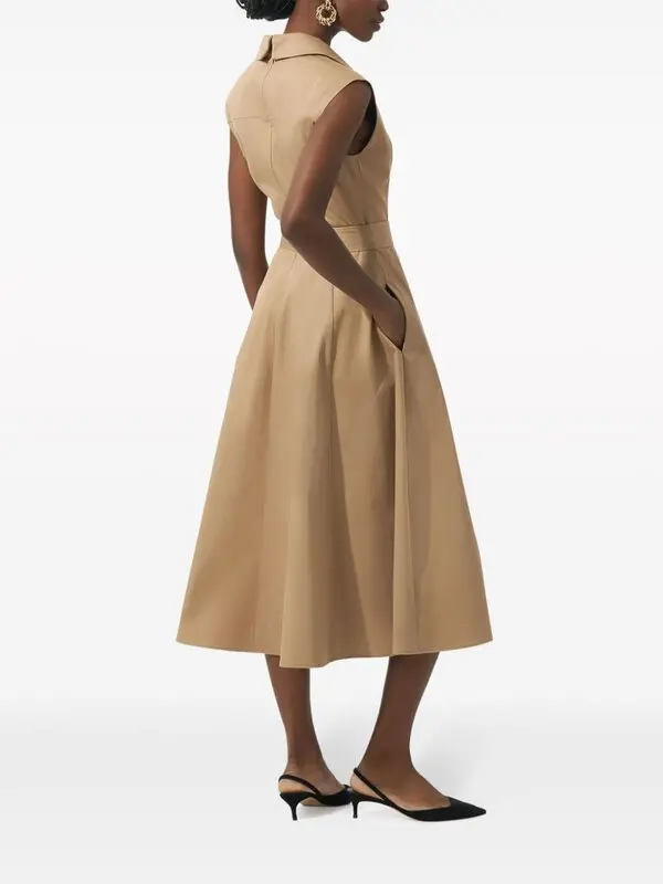 carolina herrera brown dress Carolina Herrera Brown Polka Dots Silk Long Dress W/Shawl Sz 10 l Michael's  Luxury Consignment – Michael's Consignment NYC
