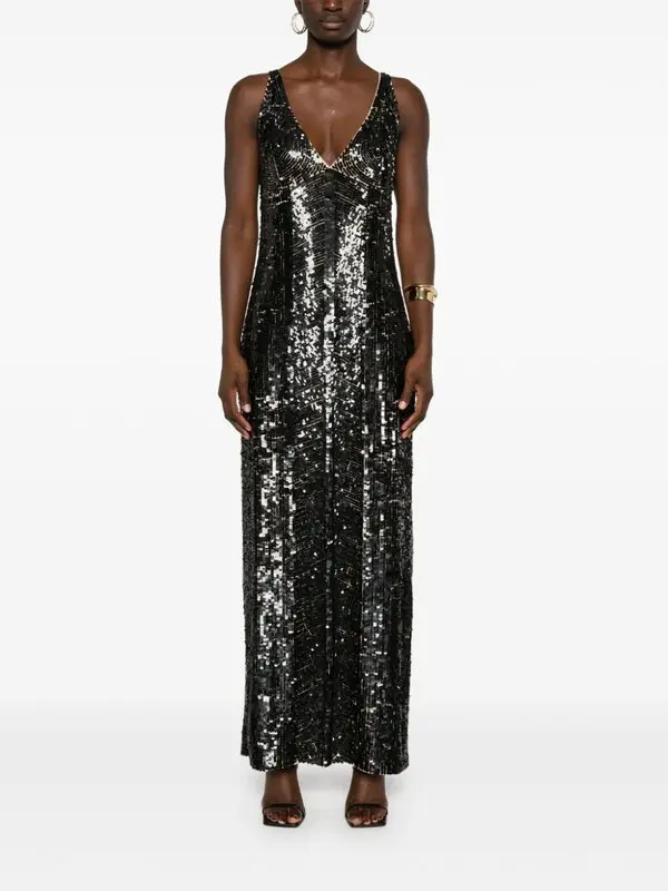P.a.r.o.s.h Sequinned Maxi Dress