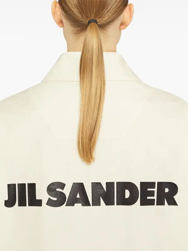 JIL SANDER Logo-print Shirt Jacket - White