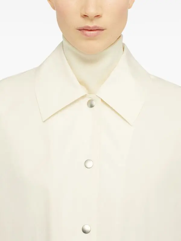 JIL SANDER Logo-print Shirt Jacket - White