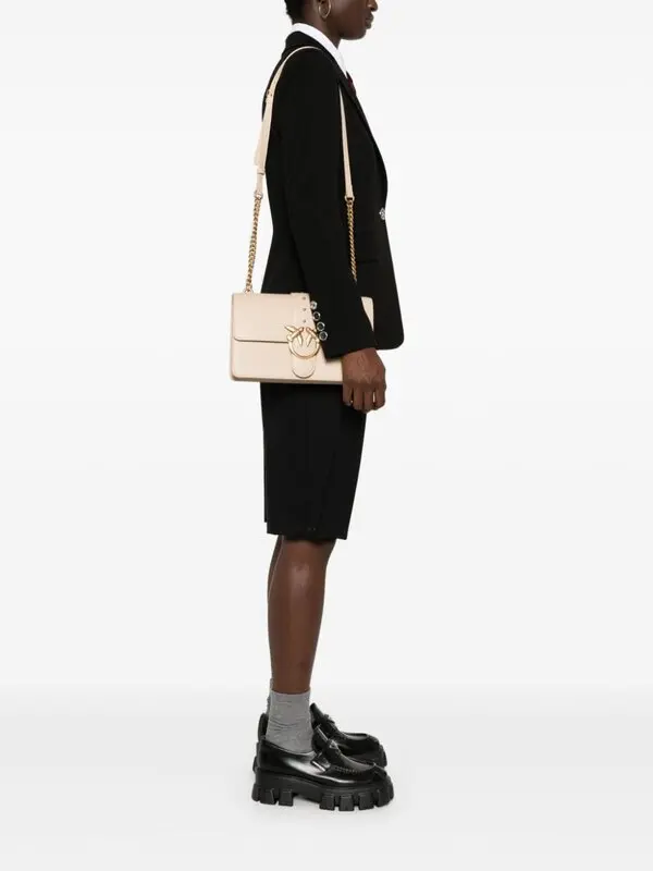 Pinko Classic Love Shoulder Bag - Neutrals
