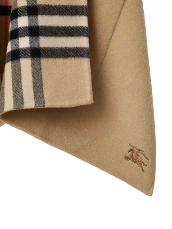 Burberry Reversible Check Hooded Cape - Neutrals