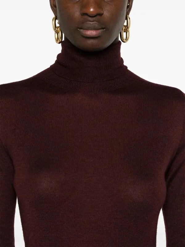Fabiana Filippi Roll-neck Sweater - Red