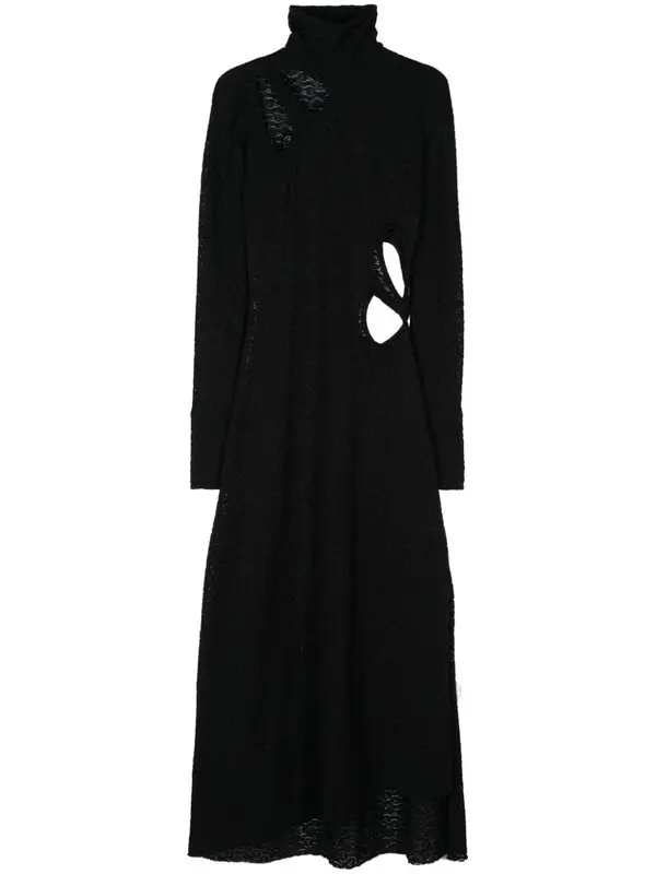 Victoria Beckham Floral Embroidery A-line Dress