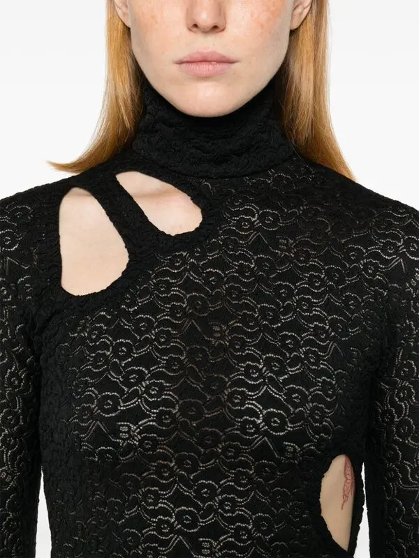Victoria Beckham Floral Embroidery A-line Dress
