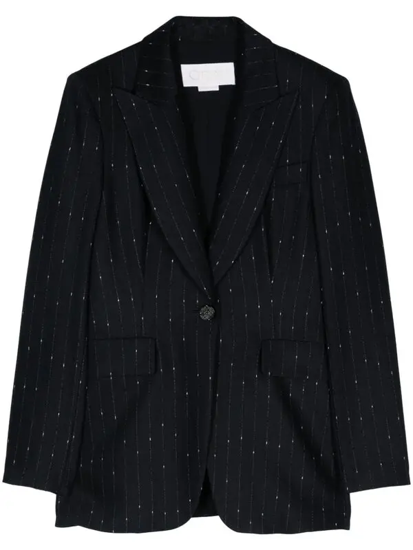 GENNY Pinstriped Blazer - Blue