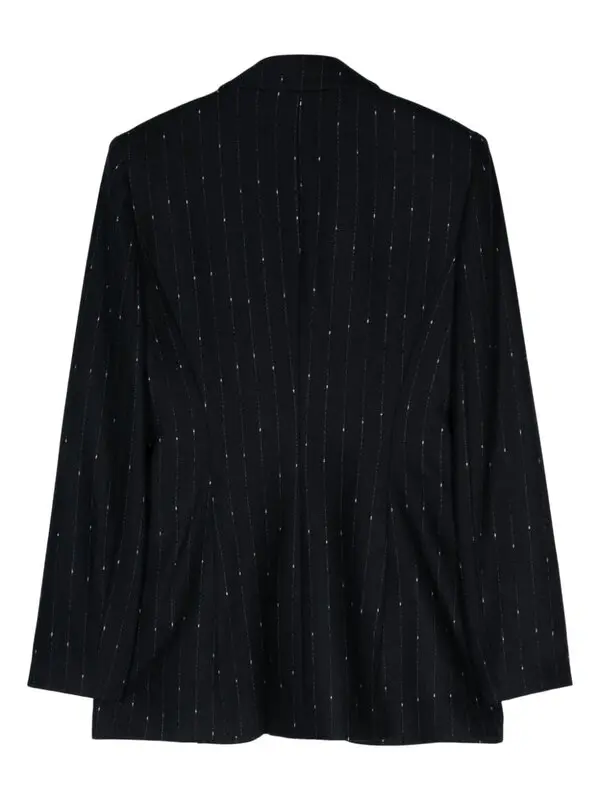 GENNY Pinstriped Blazer - Blue