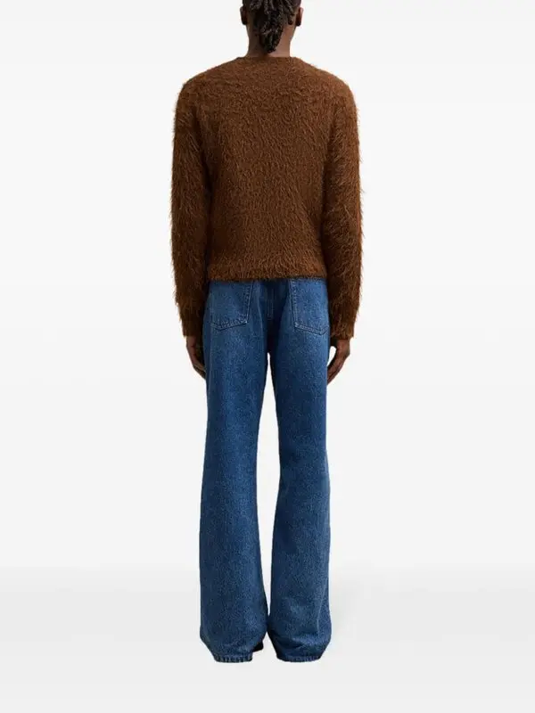 Ami Alpaca-mohair Blend Brushed Sweater