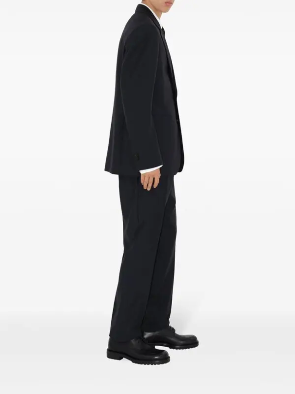 Burberry Wool Tailored Trousers - Blue