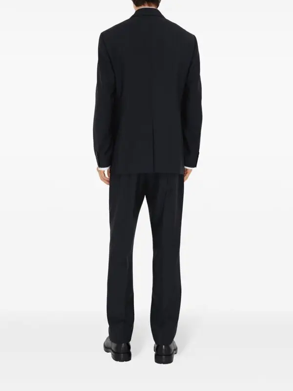 Burberry Wool Tailored Trousers - Blue