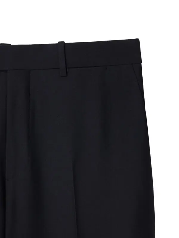 Burberry Wool Tailored Trousers - Blue