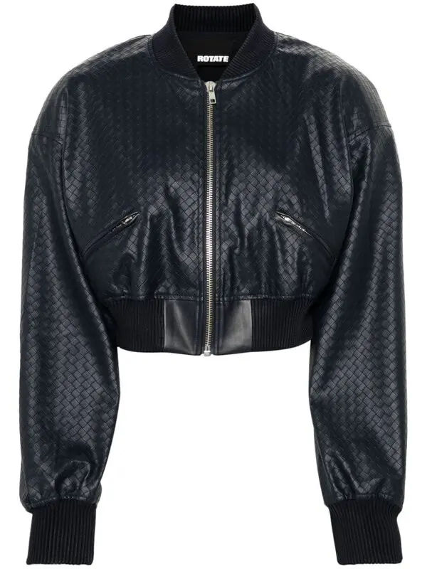 ROTATE BY BIRGER CHRISTENSEN Braided Cropped Jacket