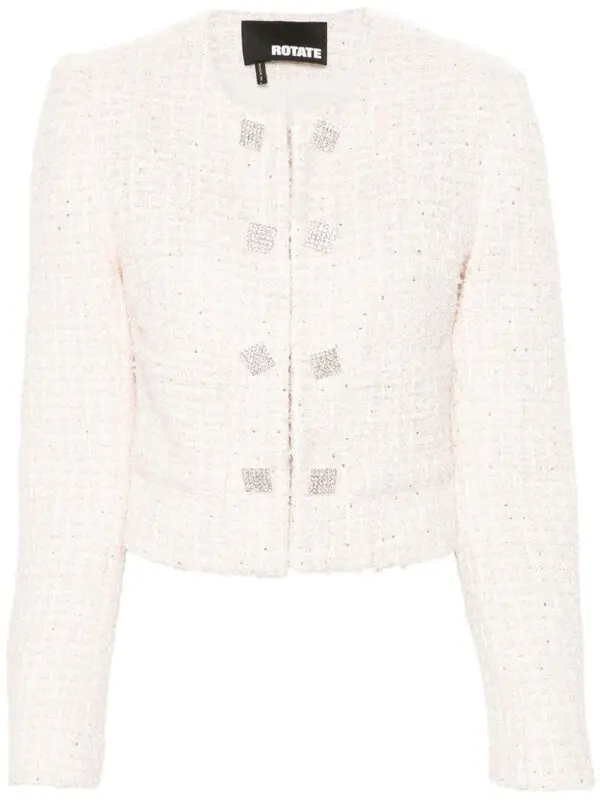 Remain Birger Christensen Sequin-embellished Tweed Jacket - Pink