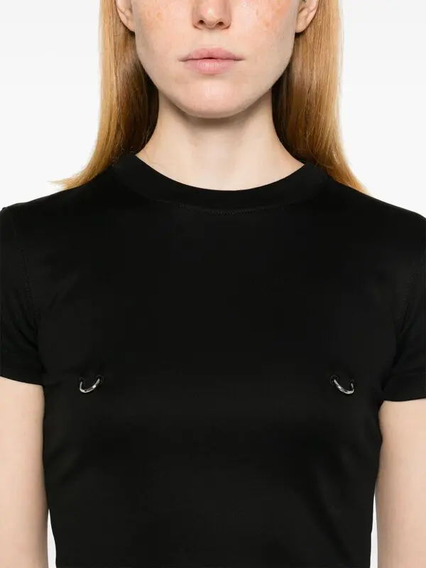 MUGLER Pierced T-shirt - Black