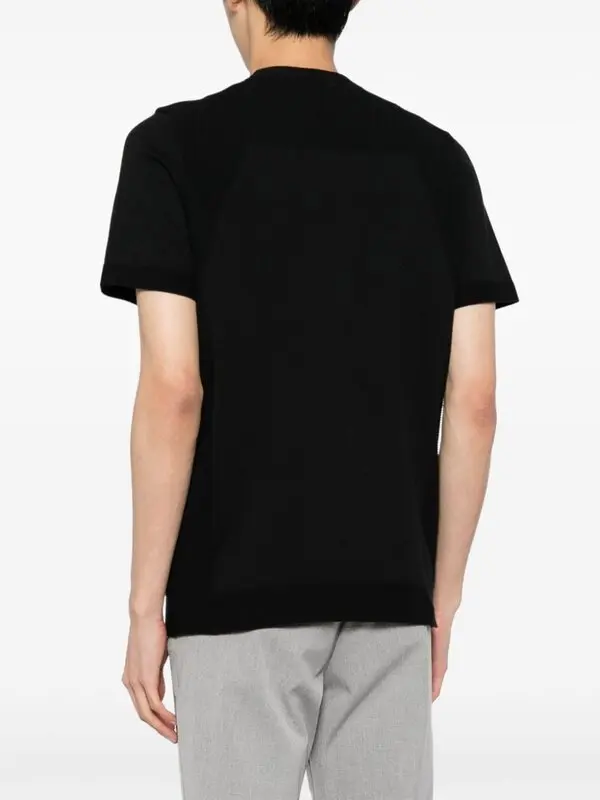 BOSS Logo-print Cotton-blend T-shirt - Black